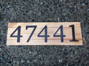 DIY House Street Number Display – Salvage Seattle